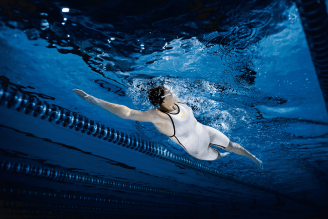 The World's First White Technical Race Suit For Swimmers