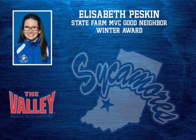 Indiana State's Peskin Named State Farm MVC Good Neighbor Award Winner
