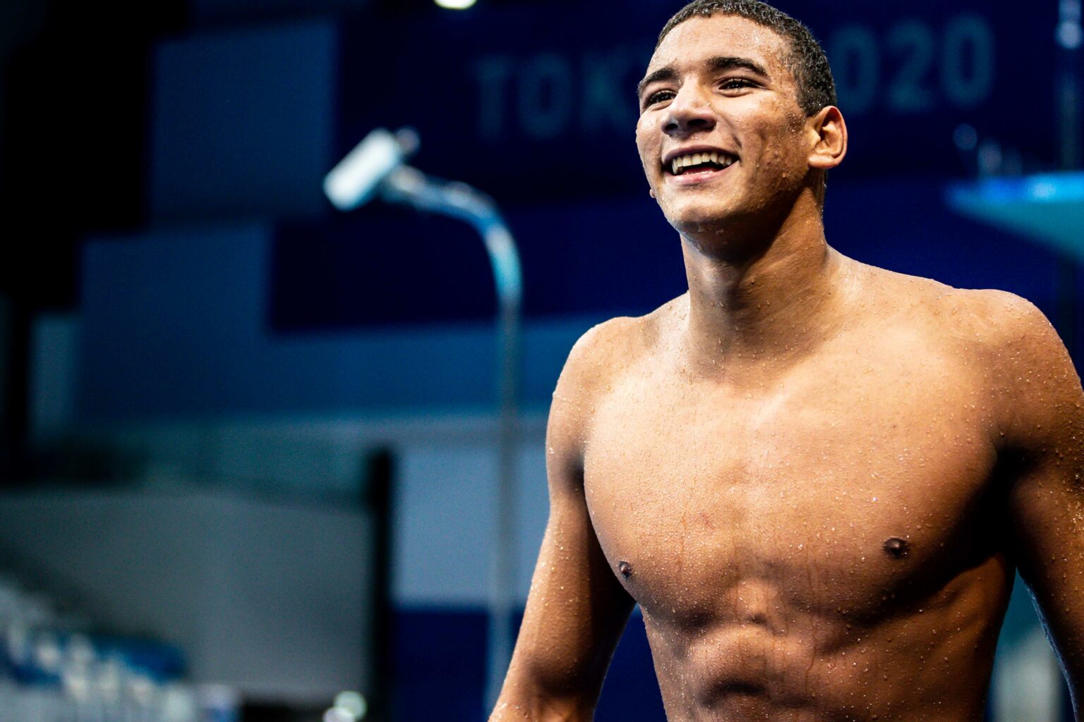 Tunisian Olympic Champ Ahmed Hafnaoui Likes Competing in the US