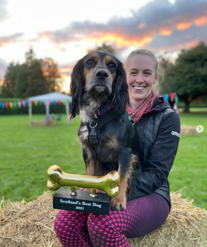 Olympian Hannah Miley Wins Scotland's Best Dog with Cocker Spaniel