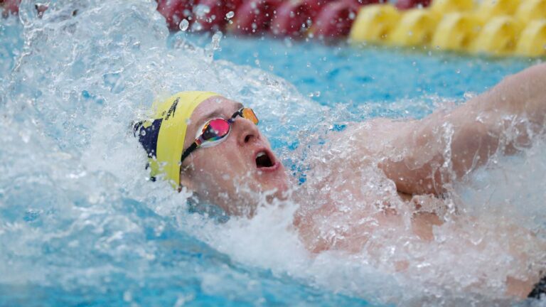Wyatt Davis Swims More Season Bests as Michigan Sweeps Northwestern
