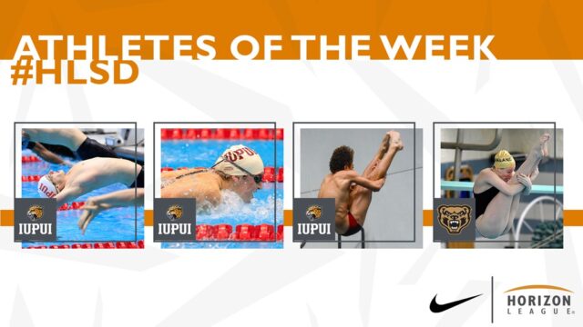 IUPUI, Oakland Claim Horizon League Weekly Swim & Dive Awards