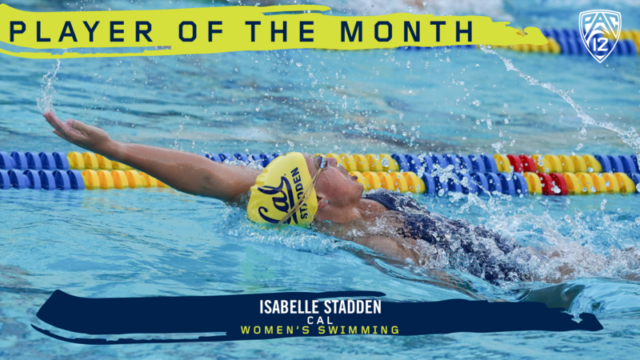 Cal's Isabelle Stadden Named Pac-12 Women's Swimmer of the Month For ...