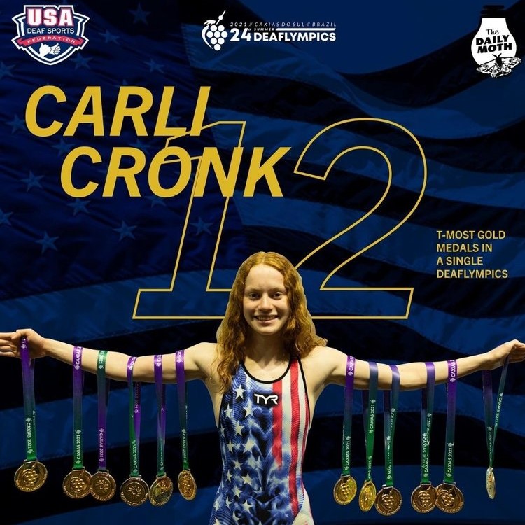 Deaf World Record Holder Carli Cronk Commits to Notre Dame With Team ...