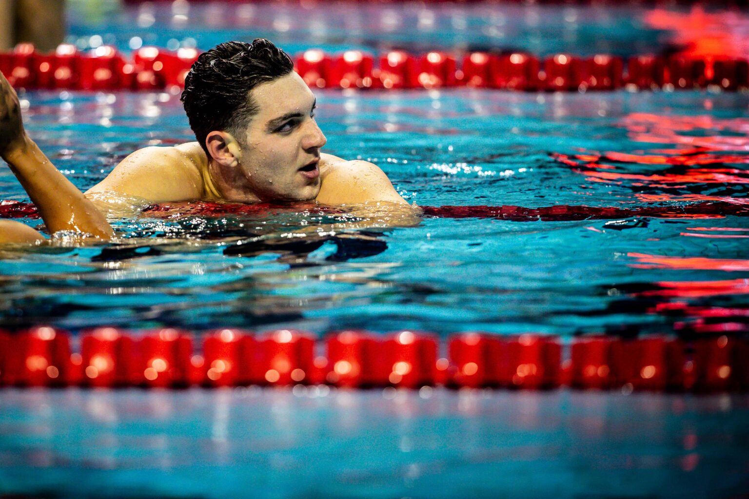 Jack Alexy and Cal Bears (College Swimmers) Scratch En Masse from Finals