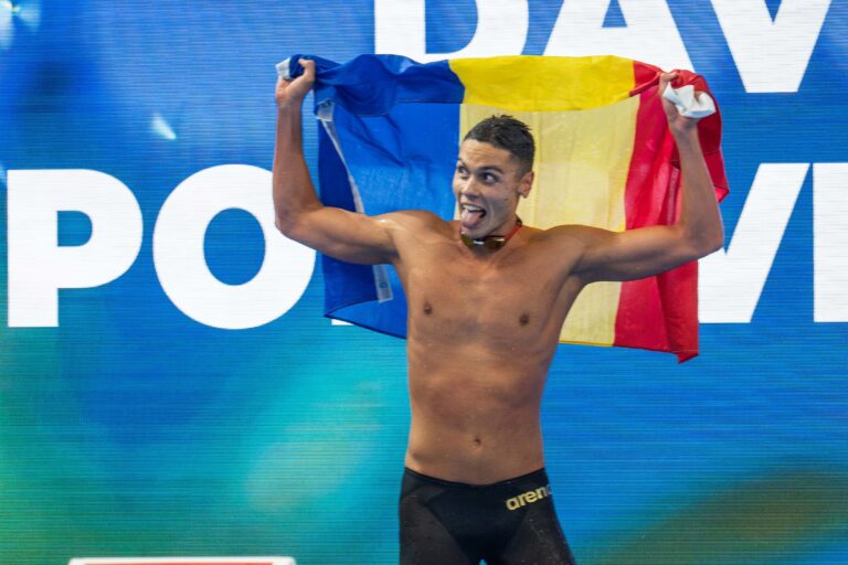 Romanian Olympic Champion David Popovici Says, "I'm Back, Baby!"