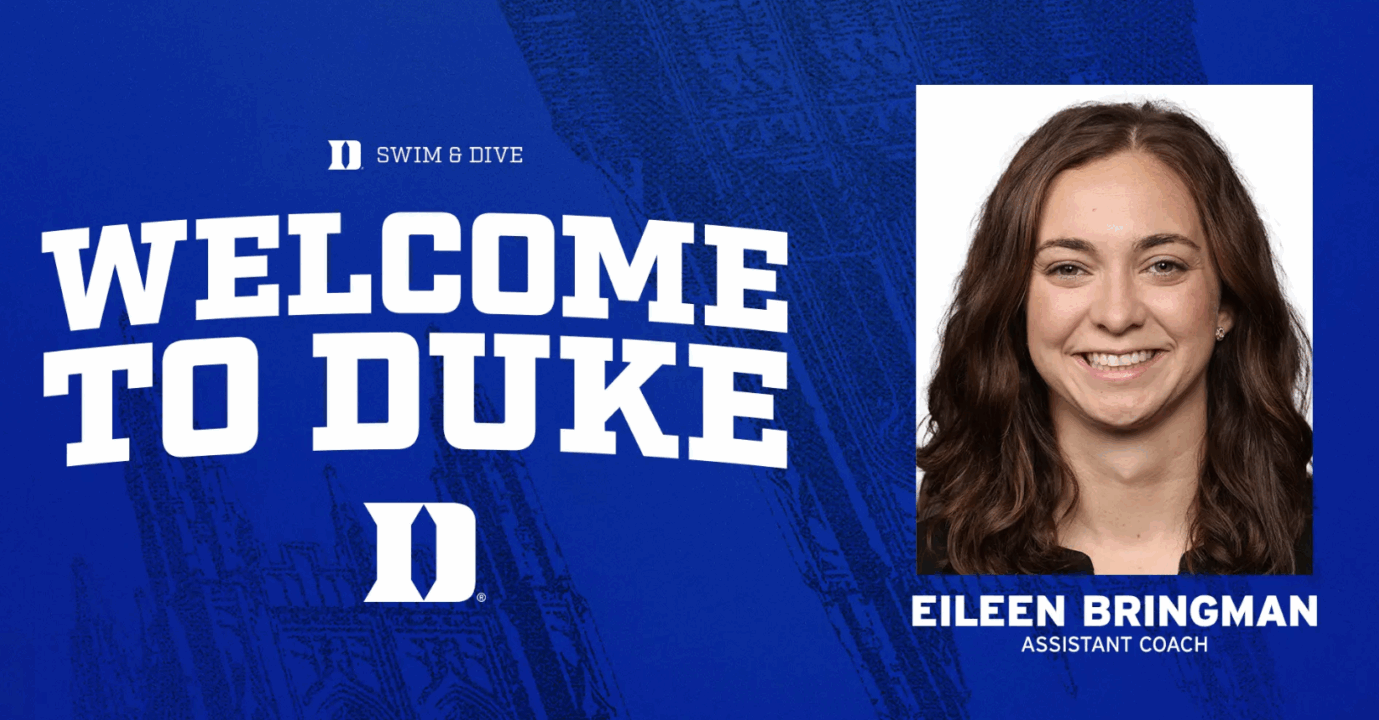 Duke Adds Eileen Bringman To Swimming And Diving Staff As Assistant Coach