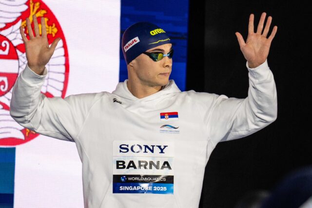 Andrej Barna Blasts 21.58 US Open Championship Record in Prelims of 50 Free