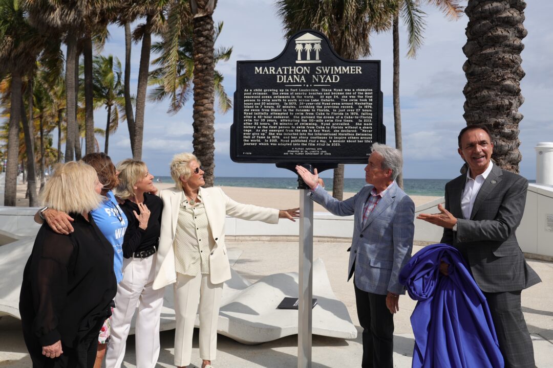 City of Fort Lauderdale Honors Diana Nyad With State Historical Marker