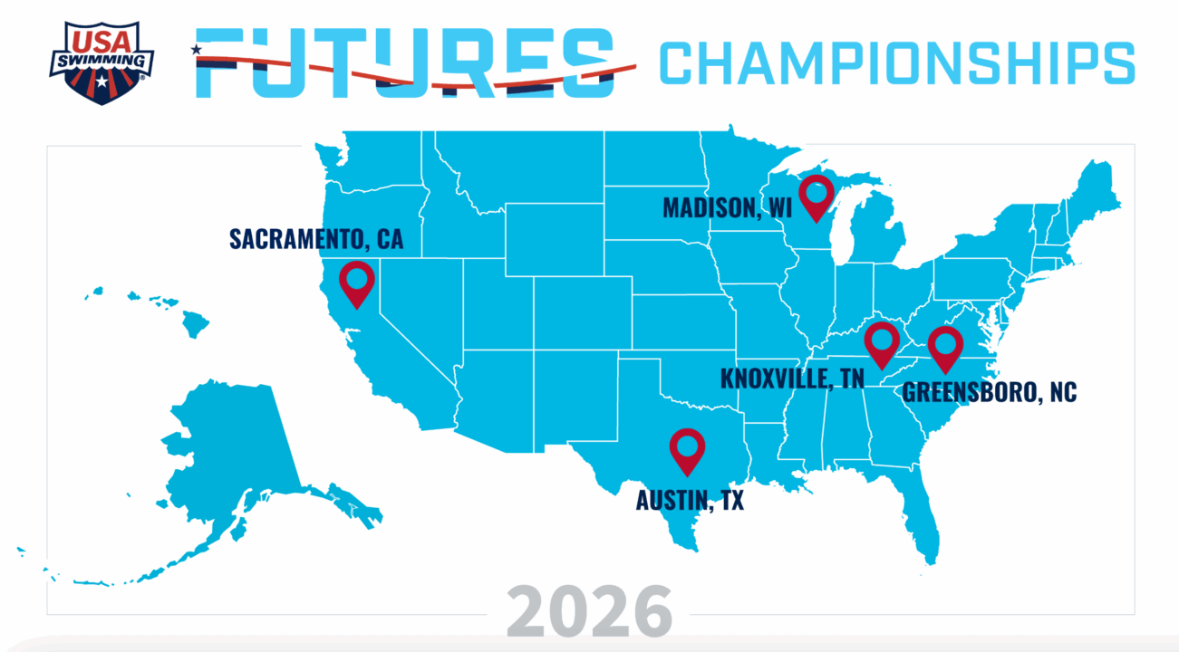 USA Swimming Announces Five Sites For 2026 Futures Championships