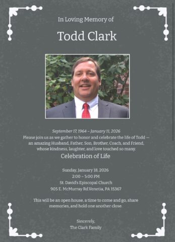 Todd Clark, Head Coach of Steel City Aquatics, Dies, 61 (Celebration of ...