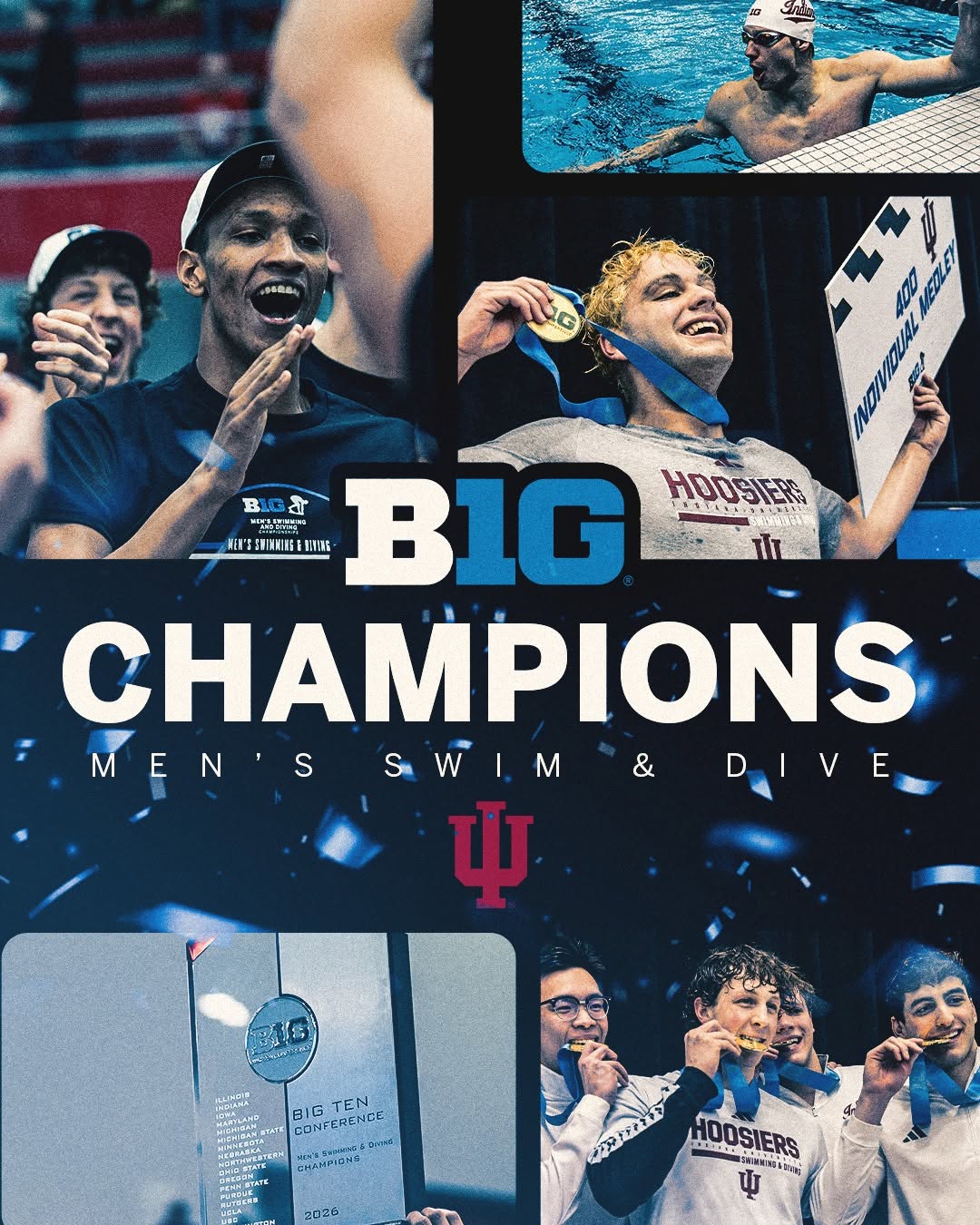 Indiana Men's Swimming & Diving Wins Their 5th Straight Big Ten ...