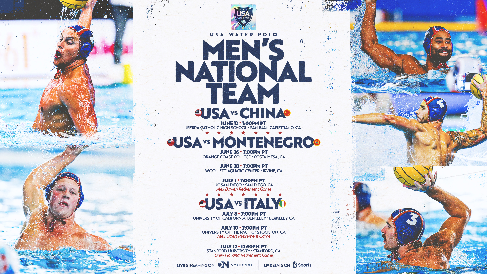 USA Men's Water Polo Announces Summer Home Schedule; Set To Honor Three ...
